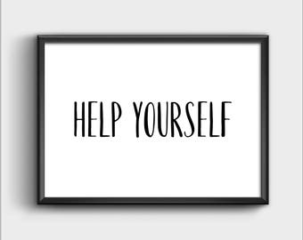 Help yourself sign | Etsy