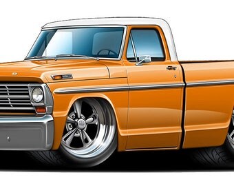F 100 decal sticker | Etsy