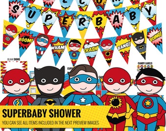 Superhero shower | Etsy