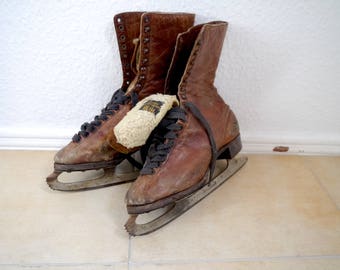 Antique ice skates | Etsy