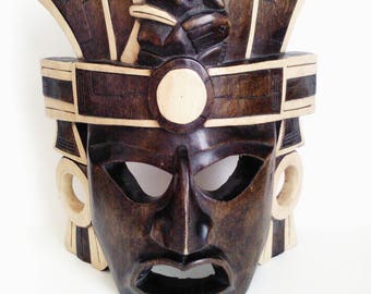 Mayan mask | Etsy