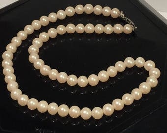 Single strand pearls | Etsy