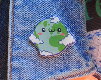 Earth pins | Etsy