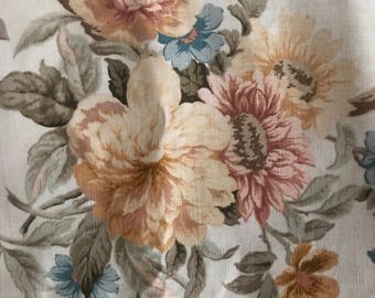 Printed linen fabric | Etsy