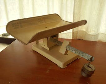 Antique baby scale | Etsy