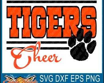 Tiger cheerleader | Etsy