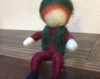 Needle felted elf | Etsy