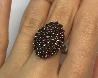Antique garnet ring | Etsy