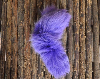 Purple fox tail | Etsy