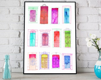 Door print | Etsy