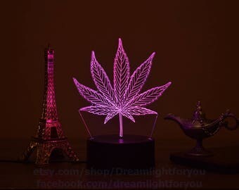 Leaf night light | Etsy