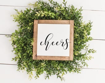 Cheers sign | Etsy