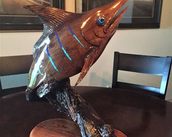 Marlin sculpture | Etsy