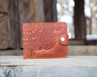 Leather wallet women | Etsy