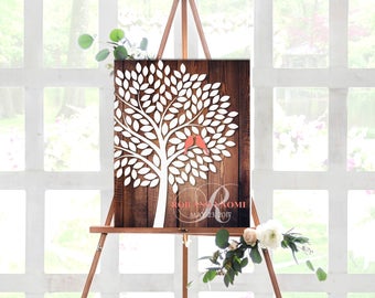 Tree guest book | Etsy