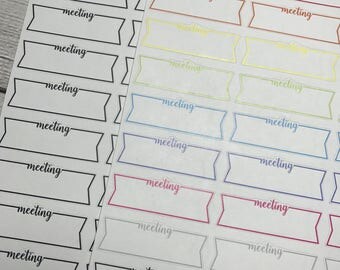 Meeting sticker | Etsy