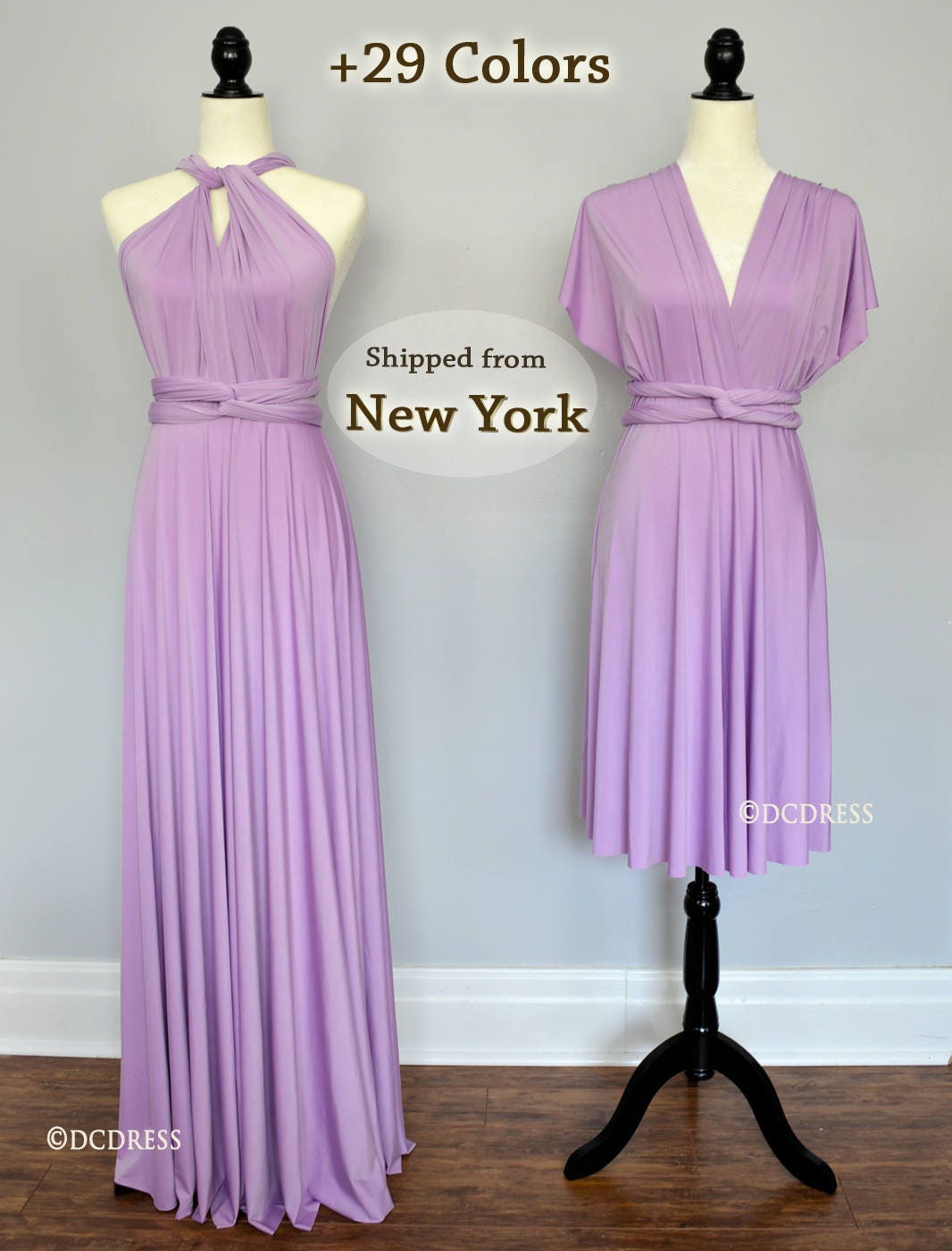 Lilac Bridesmaid dress convertible dresses beach dress