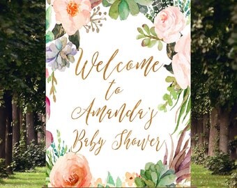 Shower welcome sign | Etsy