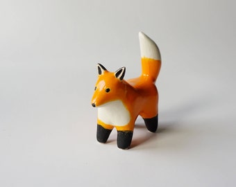 Ceramic fox | Etsy