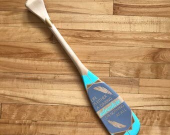 canoe paddle 24 oar hand painted canoe paddle