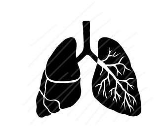Lung svg | Etsy