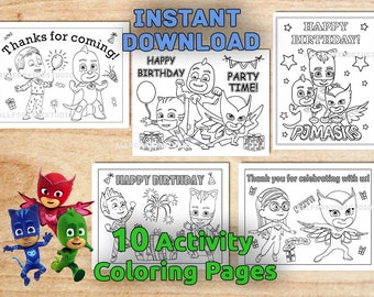Pj masks activity | Etsy