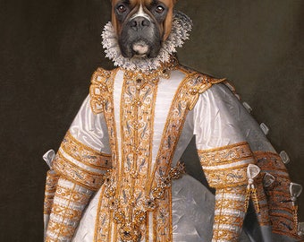 Renaissance dog art | Etsy