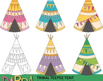 Teepee clipart | Etsy