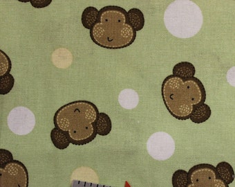 Monkey print fabric | Etsy