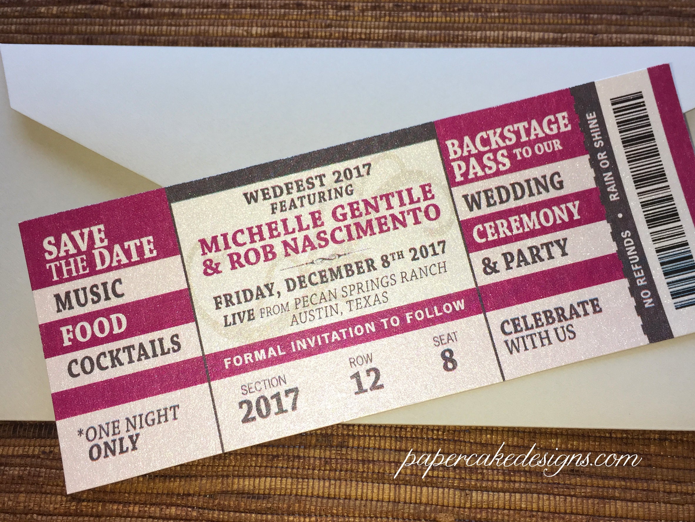 Printable Concert Ticket Template Birthday Gift Voucher Free 