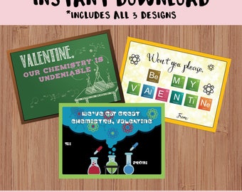 Chemistry valentine | Etsy