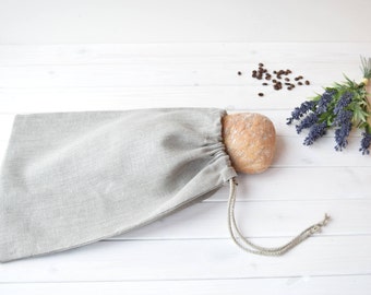 Linen bread bag | Etsy