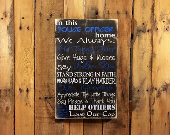 Police home decor | Etsy