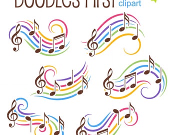 Musical note clipart | Etsy