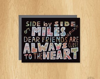 Long distance card | Etsy