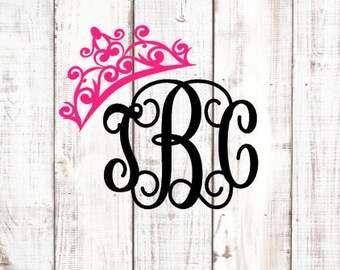 Crown monogram | Etsy
