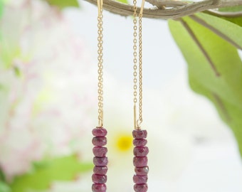 Ruby earrings | Etsy