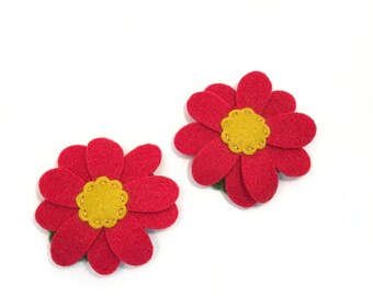 Felt hair clip | Etsy