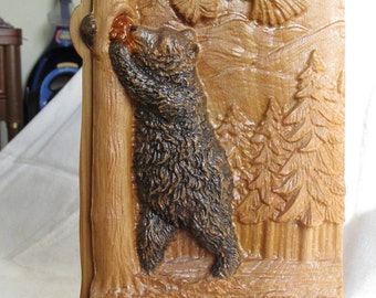 Bear carving | Etsy