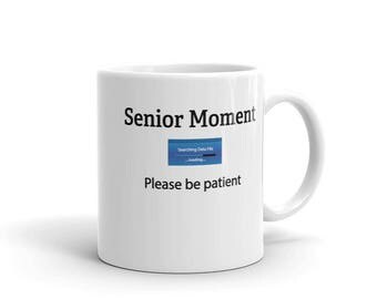 Funny senior mug | Etsy