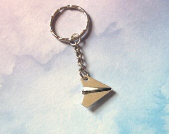 Paper plane keychain | Etsy