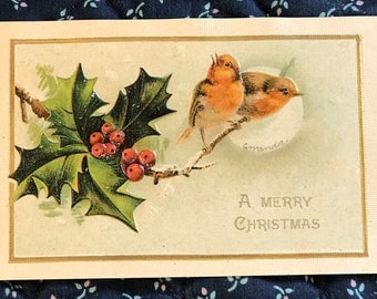 Christmas postcard | Etsy