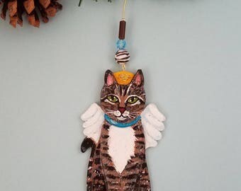 Angel with cat | Etsy