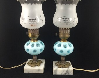 Fenton coin dot lamp | Etsy