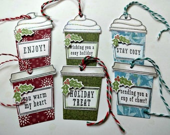 Coffee cup tags | Etsy