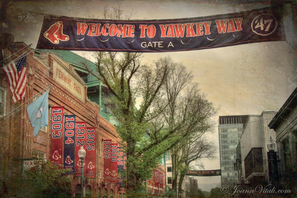 Yawkey Way Banner outside Fenway Park Fenway Park Canvas