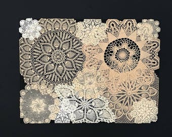 Doily wall art | Etsy