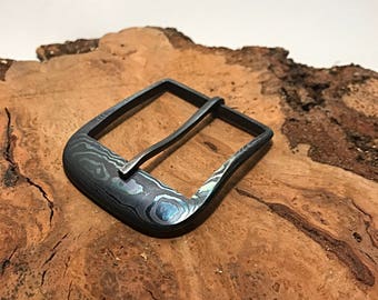 Damascus belt buckle | Etsy