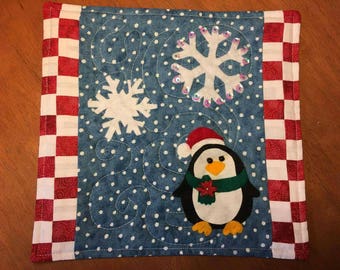 Christmas mug rug | Etsy