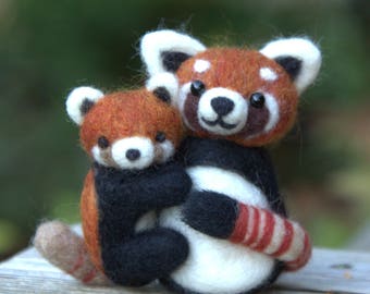 Felted red panda | Etsy